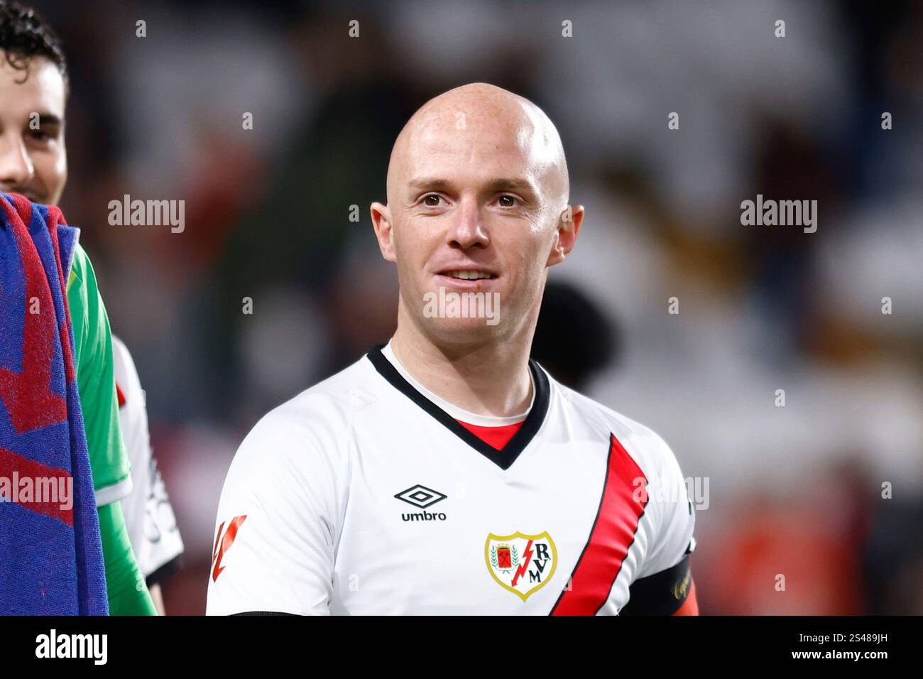 Isi Palazon of Rayo Vallecano looks on during the Spanish League ...