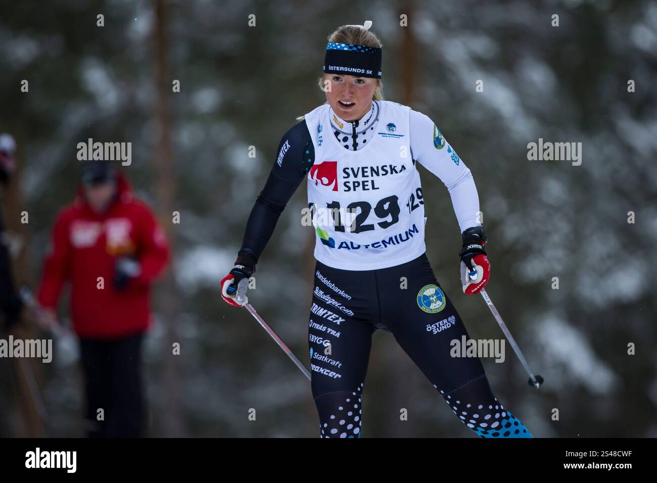 Falun, Sverige. 10th Jan, 2025. 250110 Elin Andersson, Östersunds SK ...