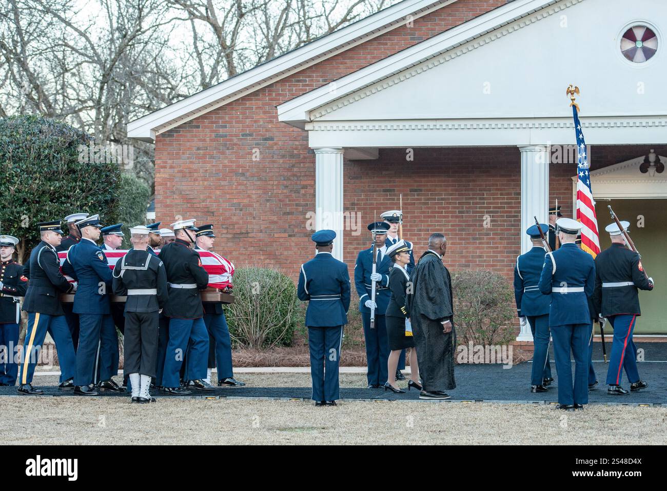 Plains, United States Of America. 10th Jan, 2025. Pastor Tony Lowden ...