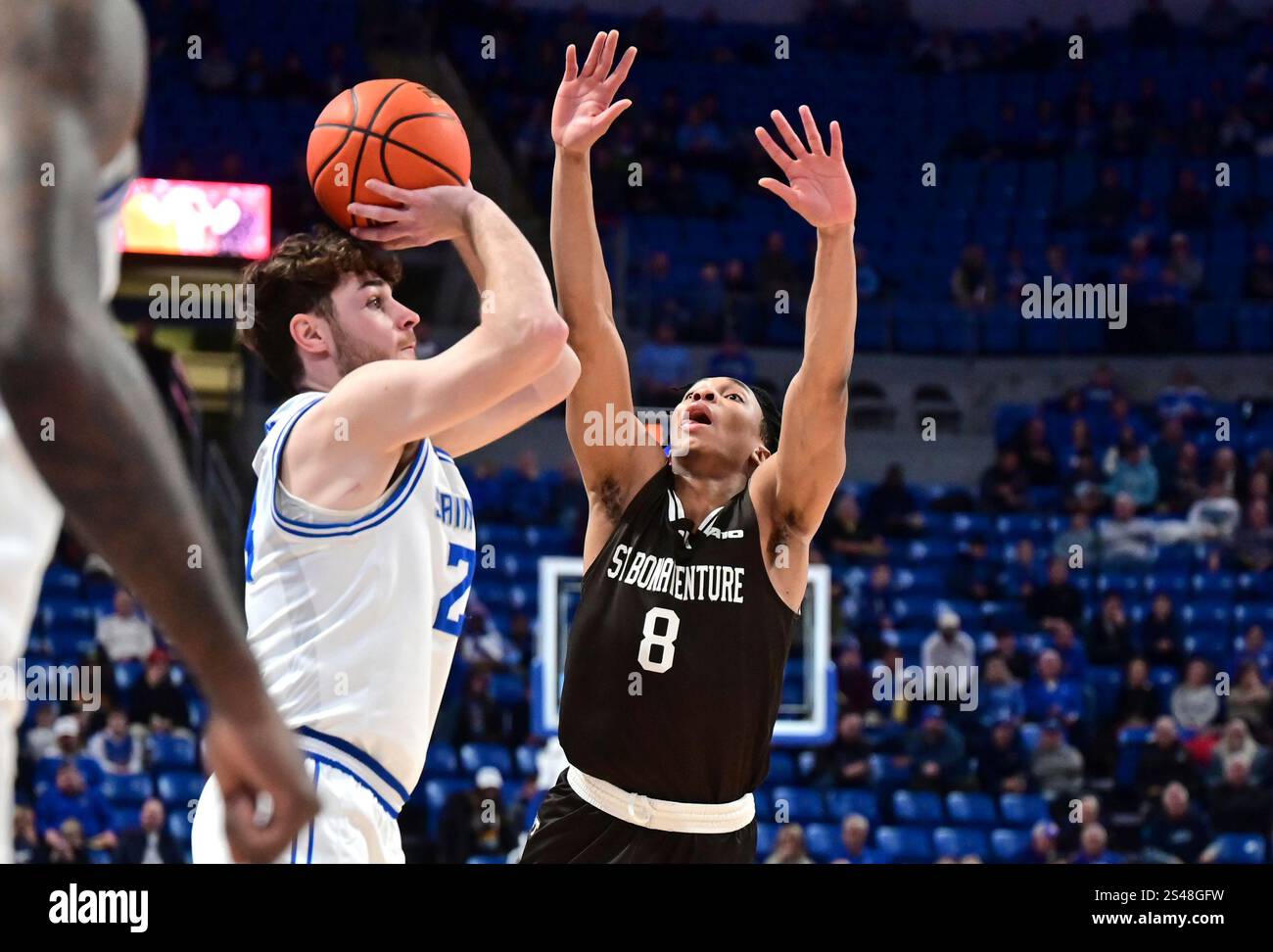 ST. LOUIS, MO - JANUARY 08: Saint Louis guard Gibson Jimerson (24 ...