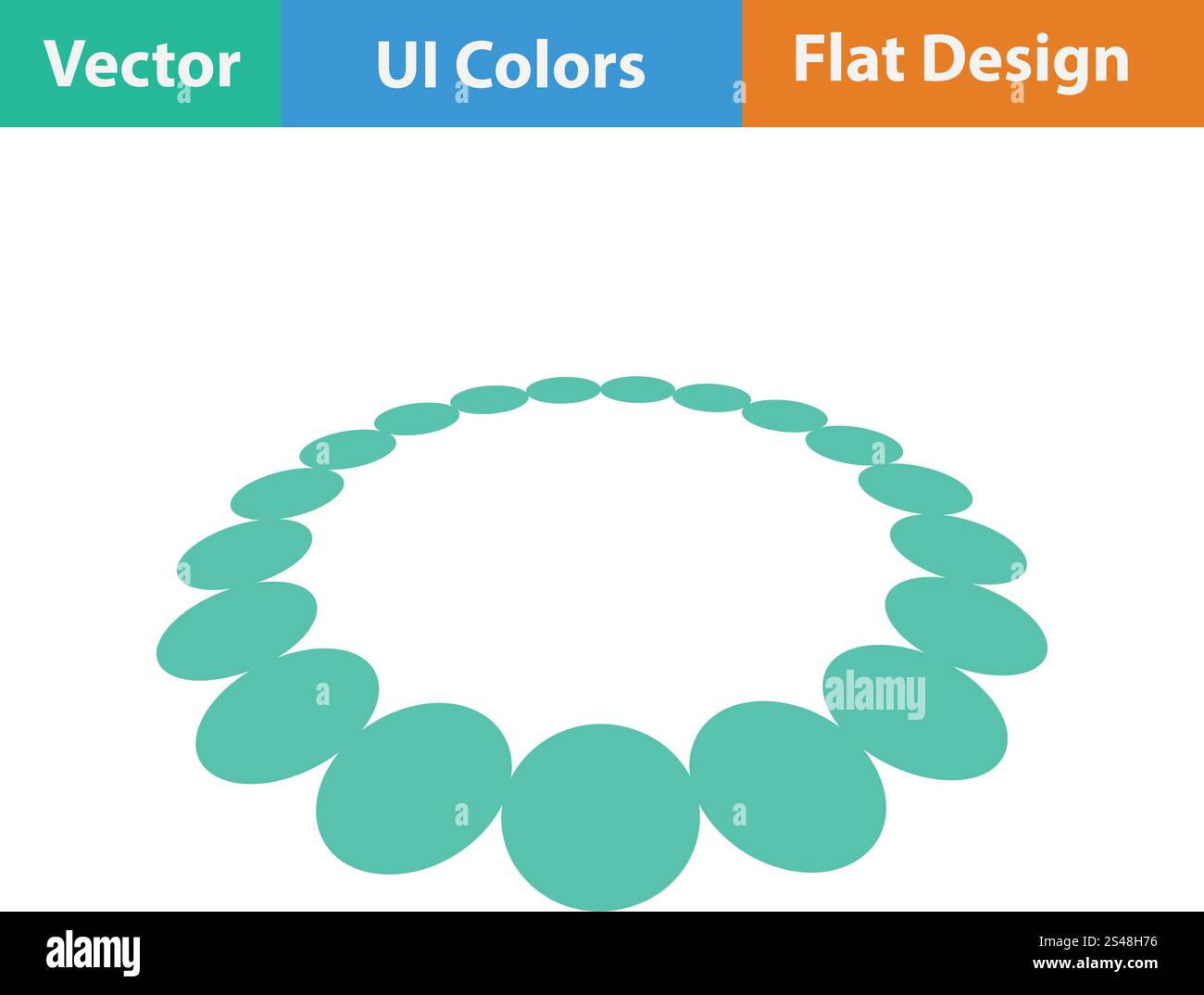 Beads icon. Flat design. Vector illustration Stock Vector Image & Art ...