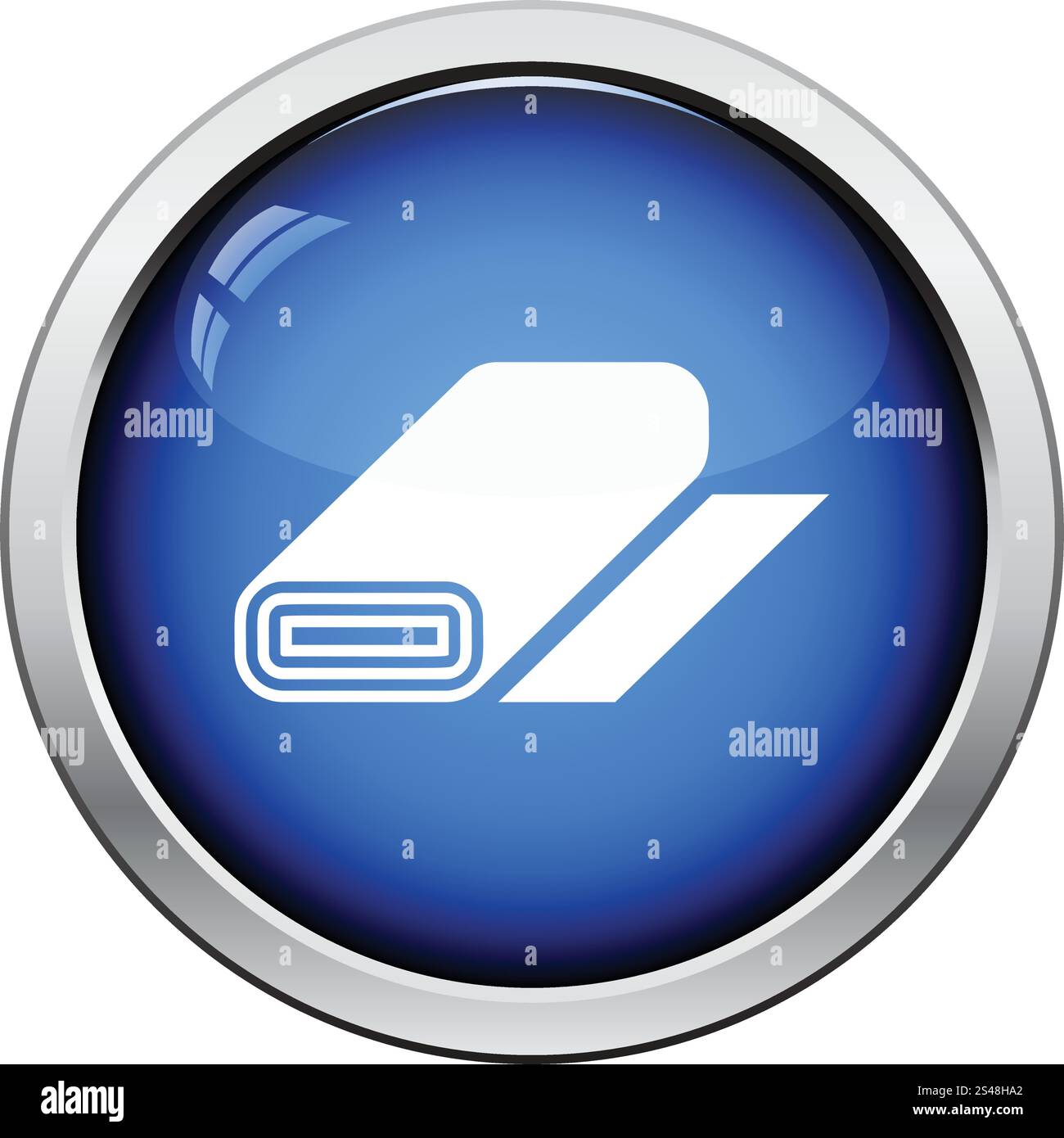 Tailor cloth roll icon. Glossy button design. Vector illustration Stock ...