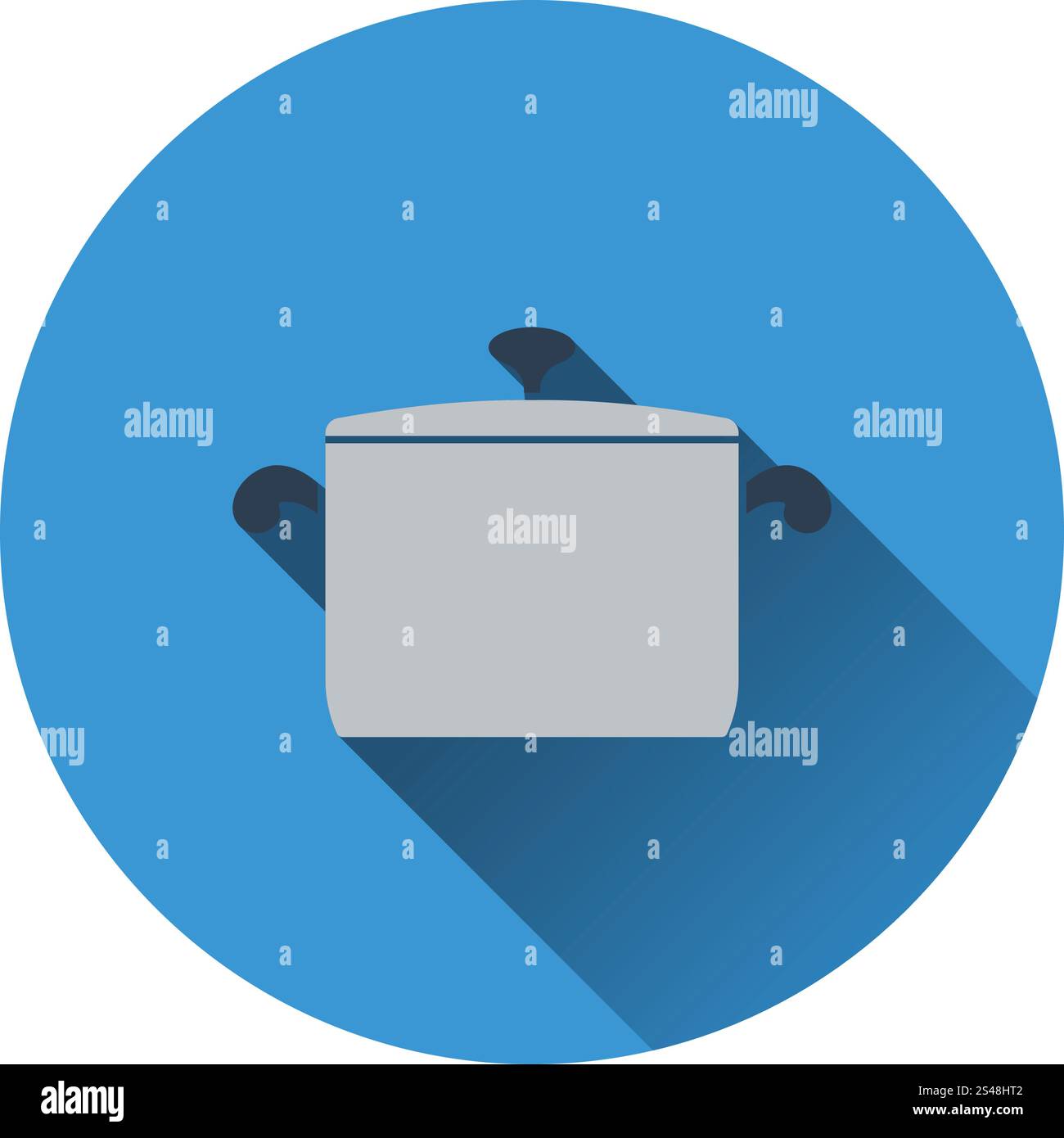 Kitchen pan icon. Flat design. Vector illustration Stock Vector Image ...