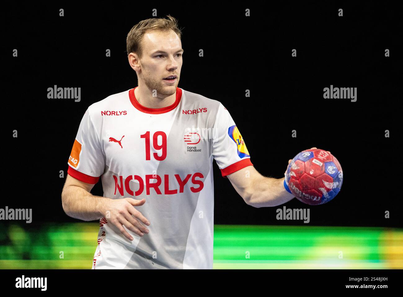 Copenhagen, Denmark. 10th Jan, 2025. Mathias Gidsel (19) of Denmark ...