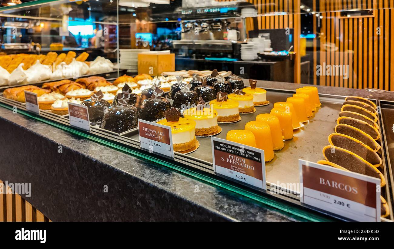 Description: Interior of Alcoa, a renowned pastry shop in Lisbon ...
