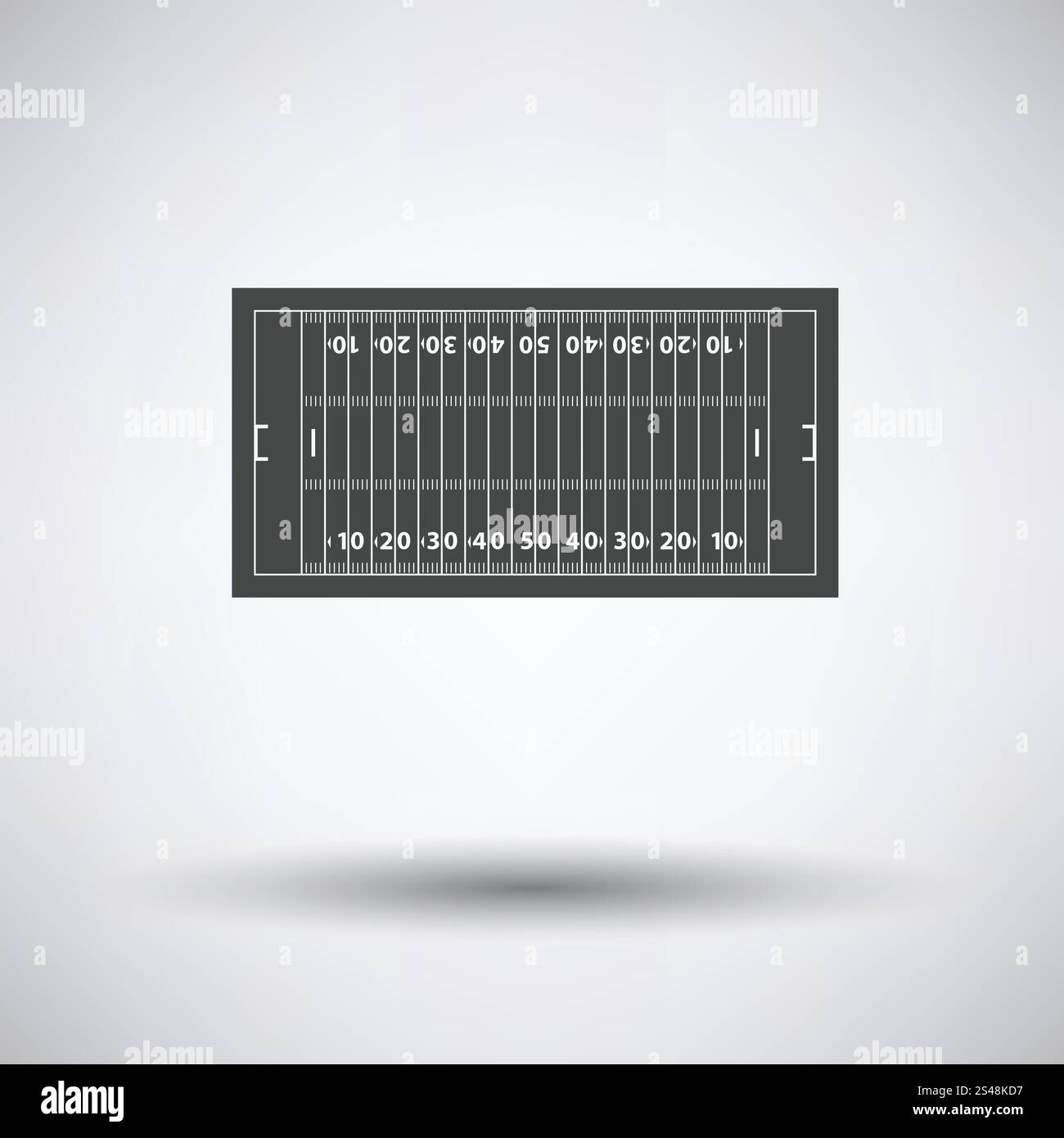American football field mark icon. Vector illustration Stock Vector ...