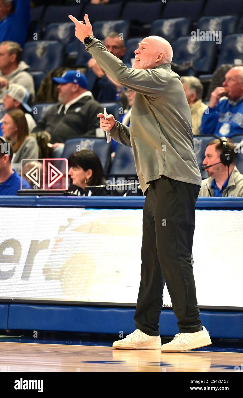 ST. LOUIS, MO - JANUARY 08: St. Bonaventure head coach Mark Schmidt ...