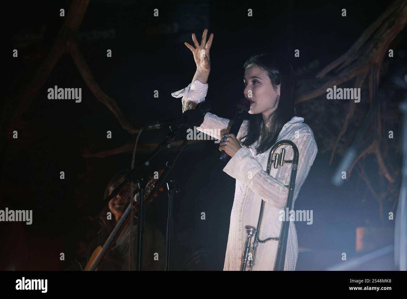 Madrid, Spain. 10th Jan, 2025. Singer Rita Payes performs during the ...