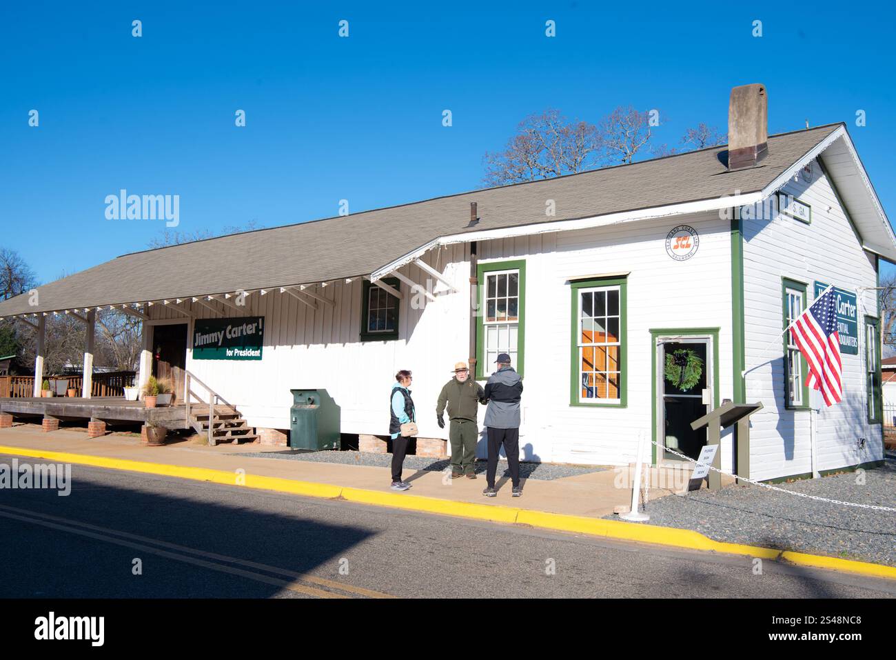 Plains, United States Of America. 10th Jan, 2025. Train Depot in ...