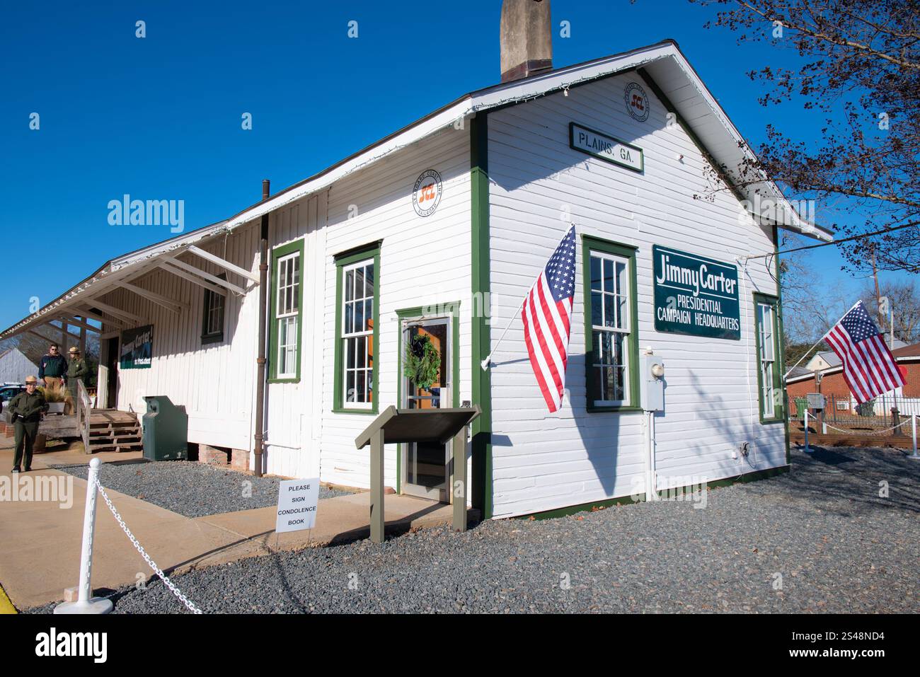 Plains, United States Of America. 10th Jan, 2025. Train Depot in ...