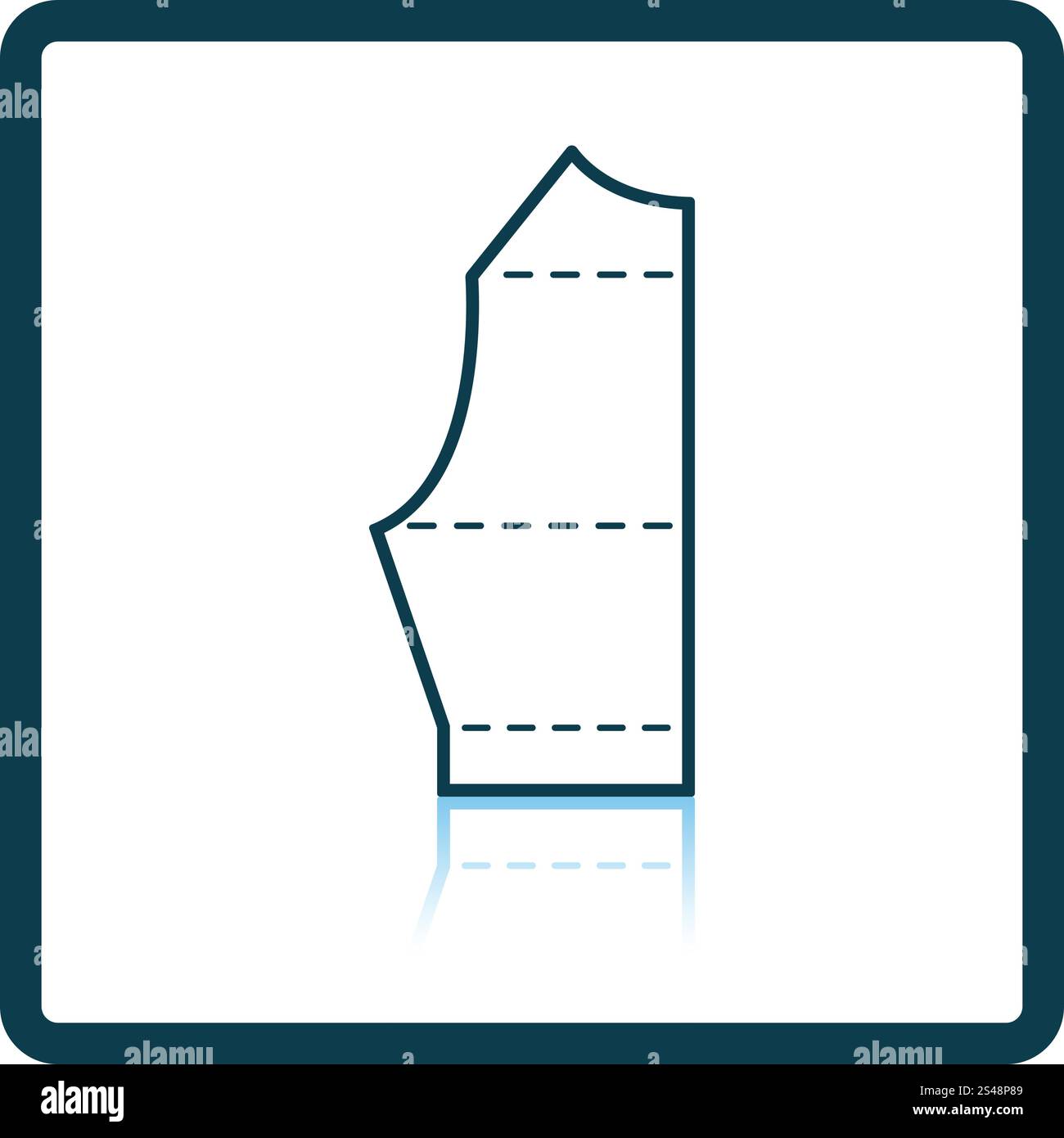 Sewing pattern icon. Shadow reflection design. Vector illustration ...