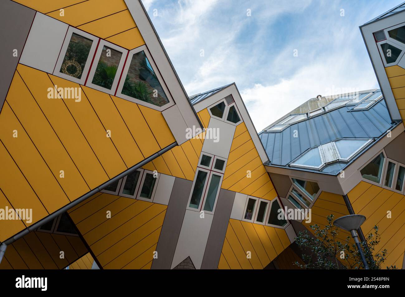December 1, 2024. Rotterdam, Netherlands. The famous Cubus houses in ...