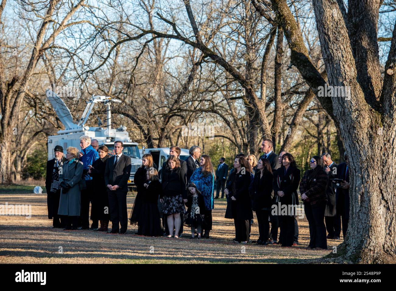Plains, United States Of America. 10th Jan, 2025. Guests arrive for a ...