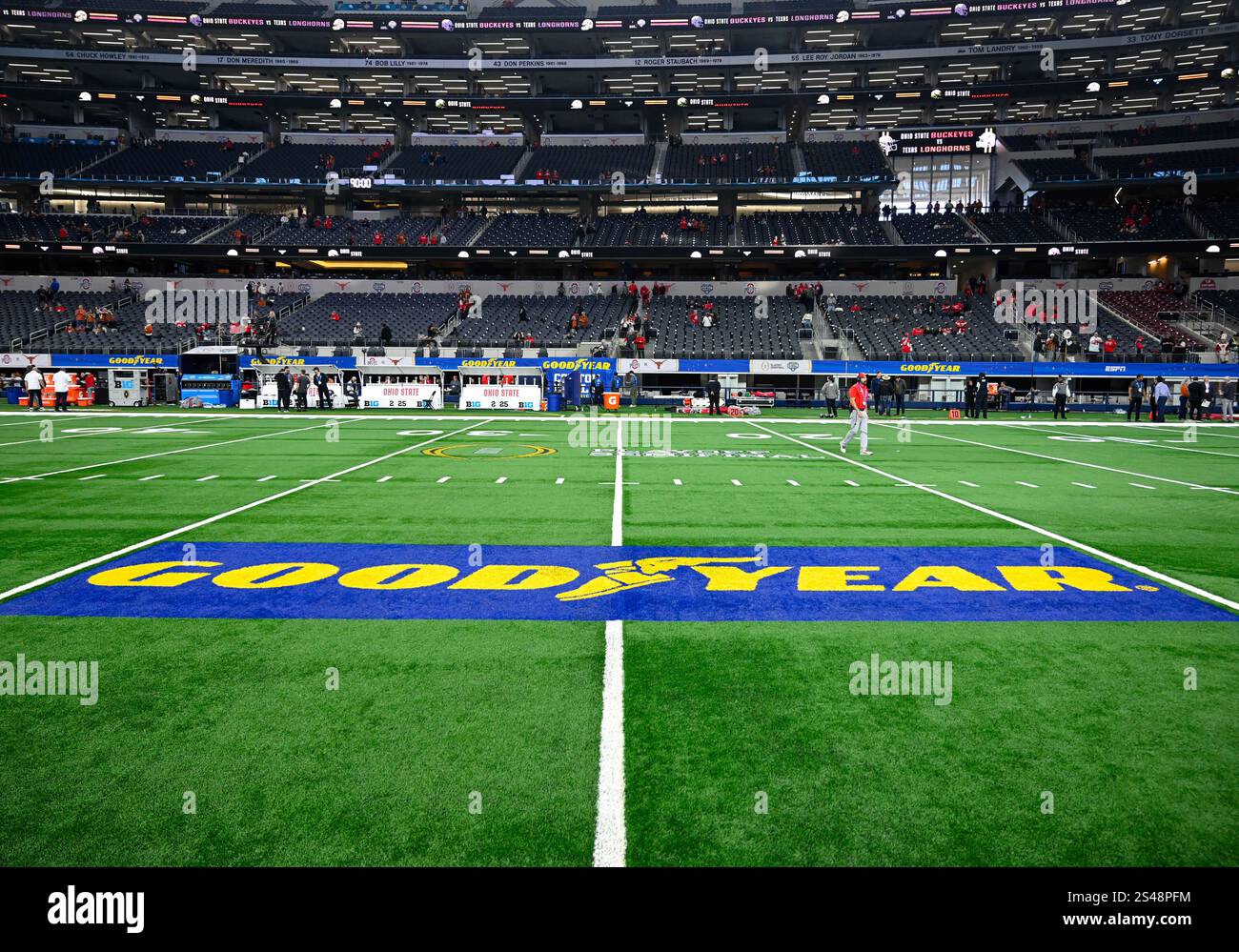 January 10 2025: GoodYear Logo on the field before the NCAA Football ...