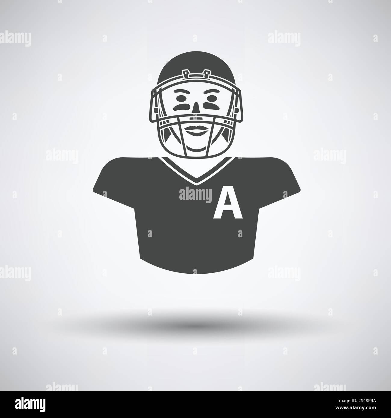 American football player icon. Vector illustration Stock Vector Image ...