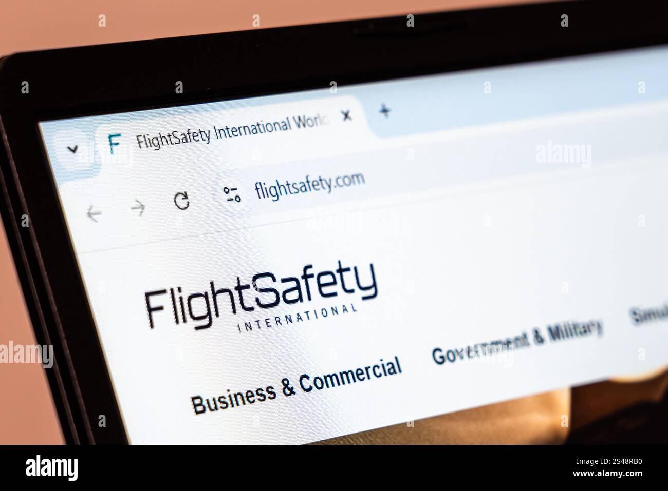 New York, USA - January 10, 2025: FlightSafety International website ...