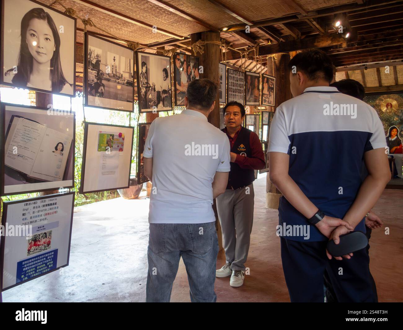 Chinese tourists attend during the commemoration of Teresa Teng, the ...