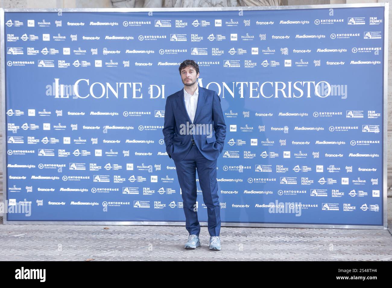 Rome, Italy. 10th Jan, 2025. The actor Lino Guanciale attends the ...
