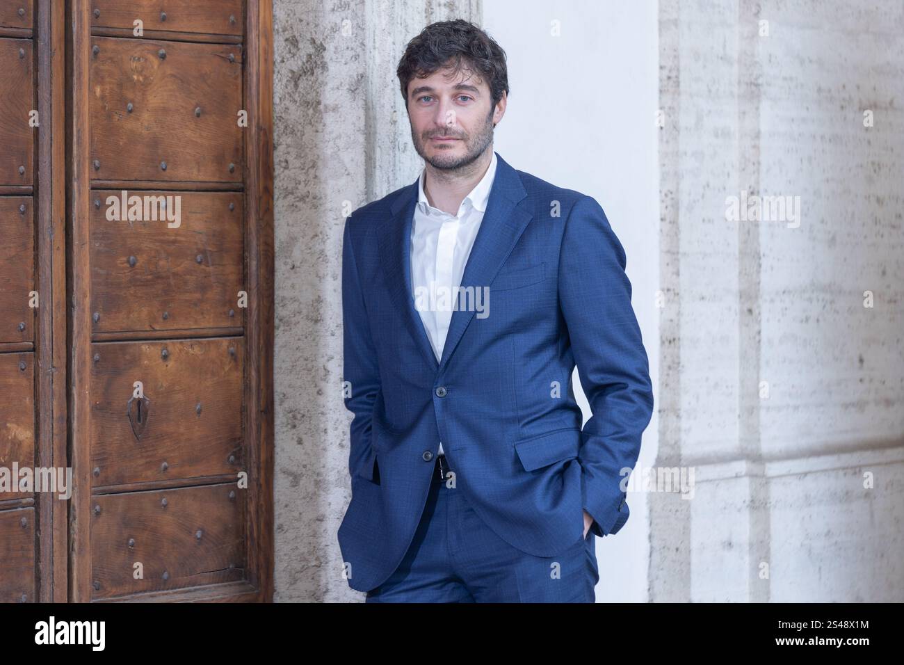 Rome, Italy. 10th Jan, 2025. The actor Lino Guanciale attends the ...