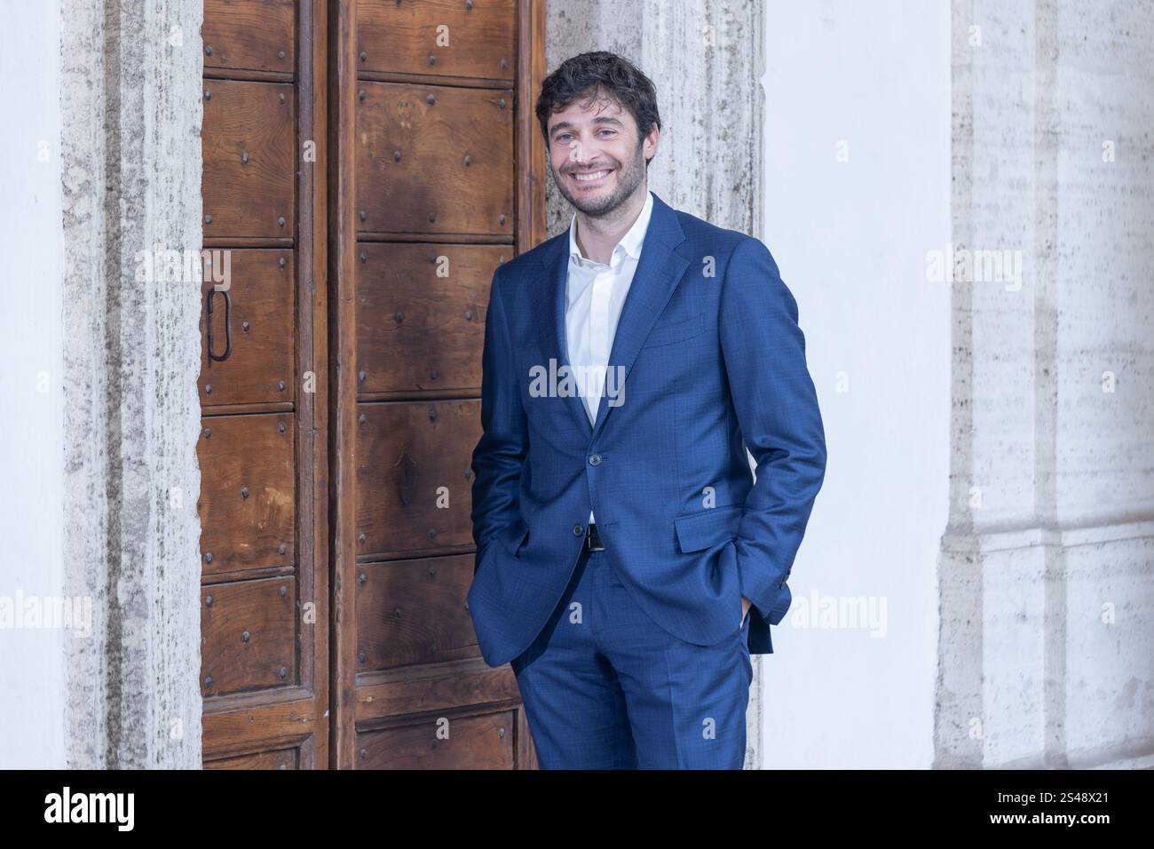 Rome, Italy. 10th Jan, 2025. The actor Lino Guanciale attends the ...