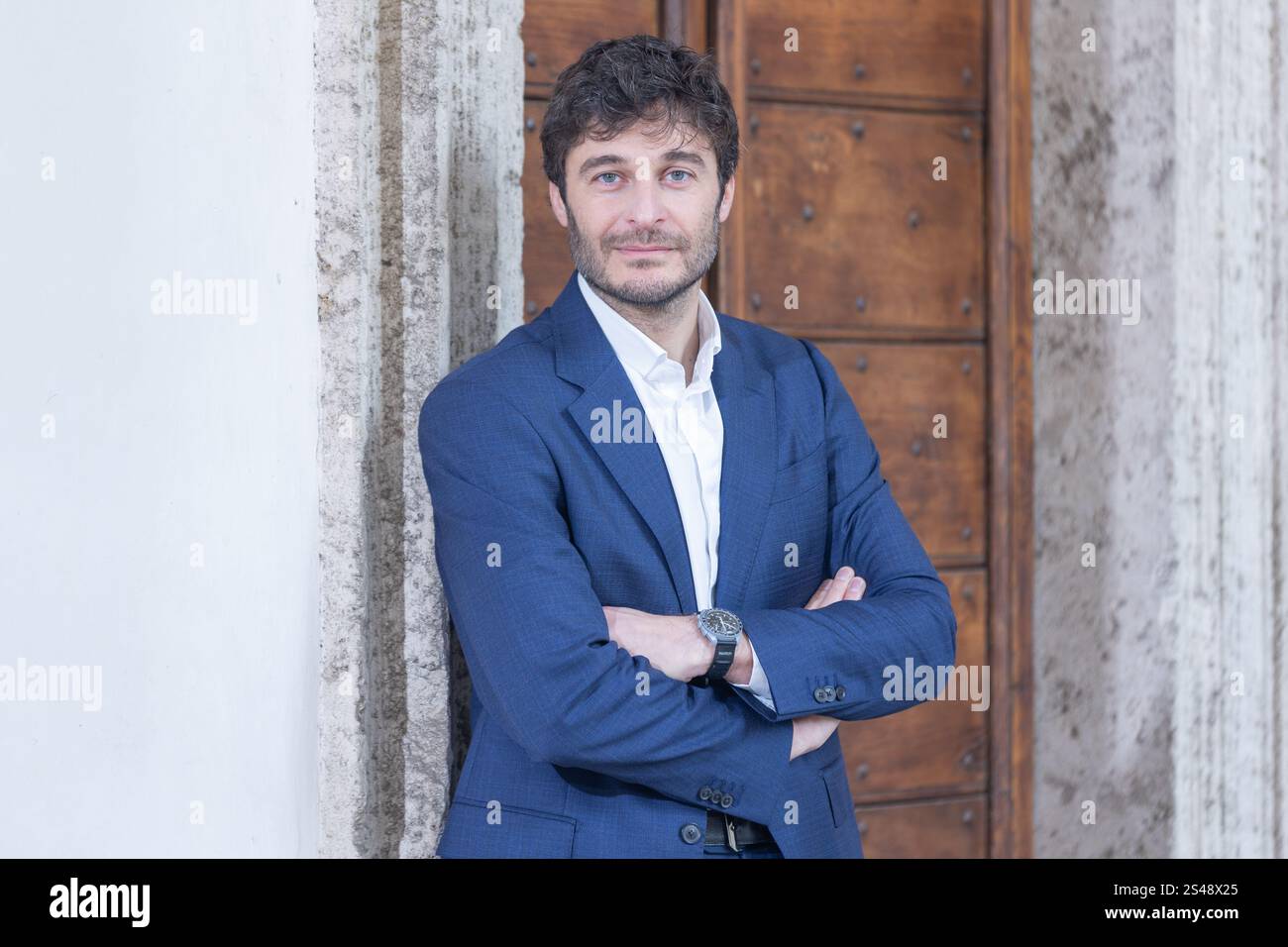 Rome, Italy. 10th Jan, 2025. The actor Lino Guanciale attends the ...