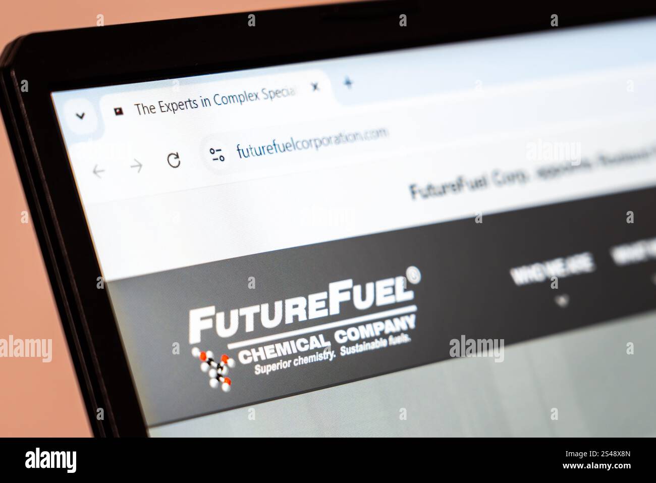 New York, USA - January 10, 2025: FutureFuel Chemical Company website presenting advanced ...