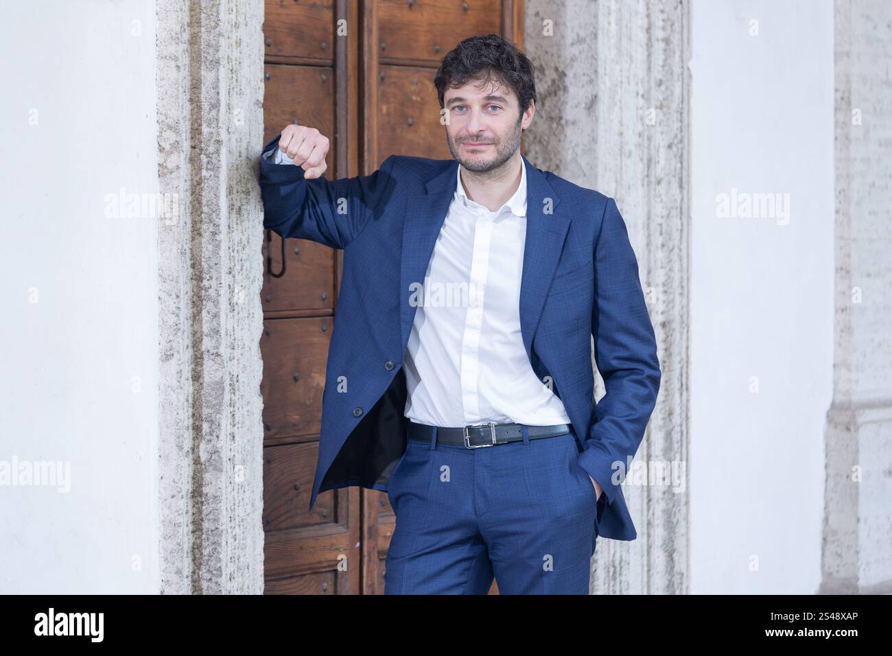 Rome, Italy. 10th Jan, 2025. The actor Lino Guanciale attends the ...