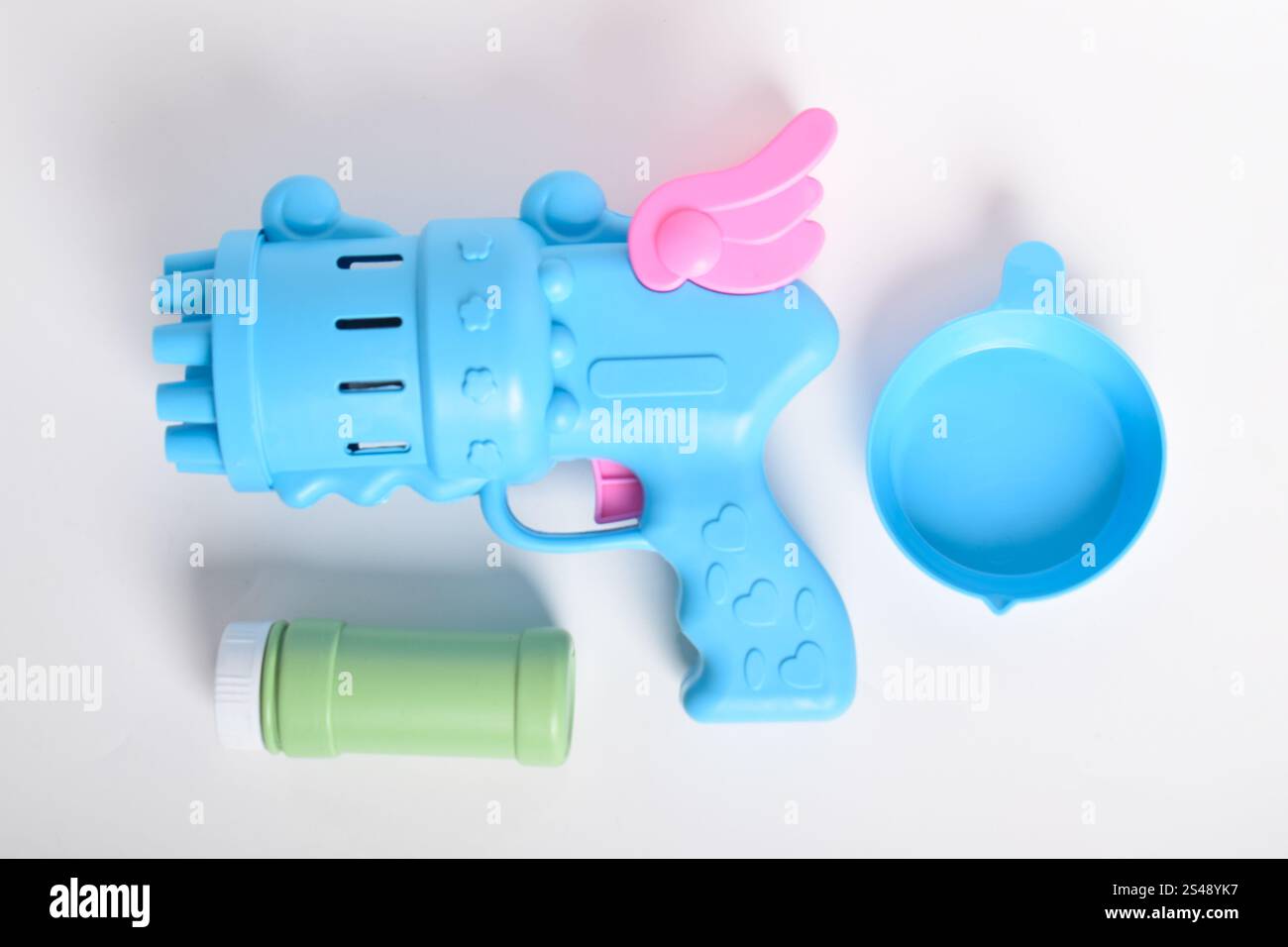 Bubble Gun isolated on White Background. Kids Toys, Bubble Machine ...