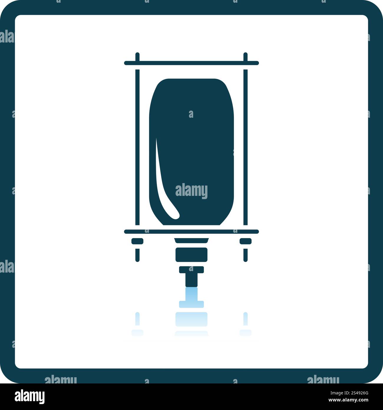 Drop counter icon. Shadow reflection design. Vector illustration Stock ...