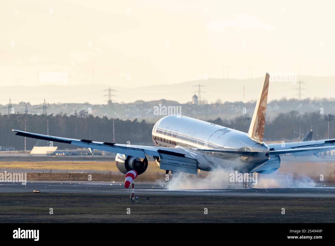 Qatar cargo Boeing 777-FDZ, registration A7-BFA at Frankfurt Airport ...