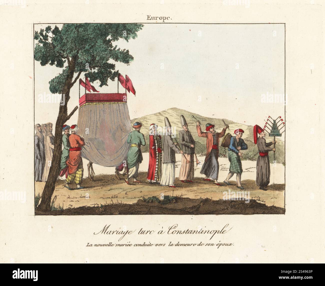 Turkish marriage ceremony in Constantinople (Istanbul, Türkiye ...