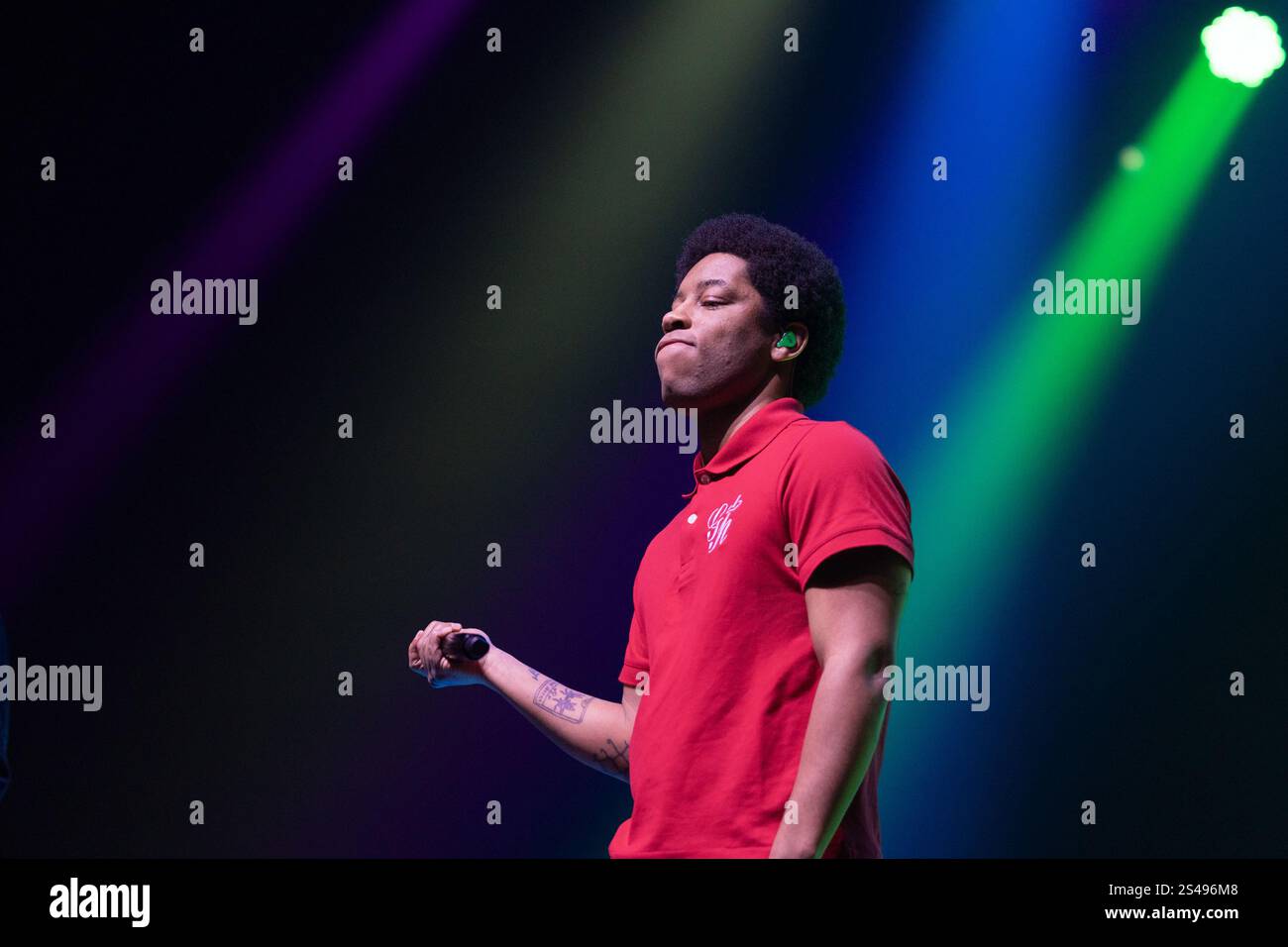 Madison, USA. 09th Jan, 2025. KennyHoopla (Kenneth Beasley) during The ...