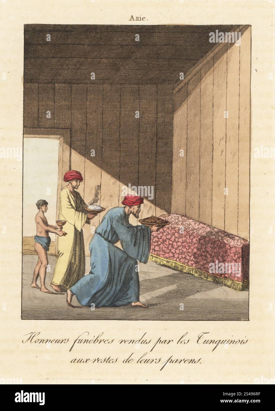 Funeral honours offered to deceased parents, Kingdom of Tonkin ...