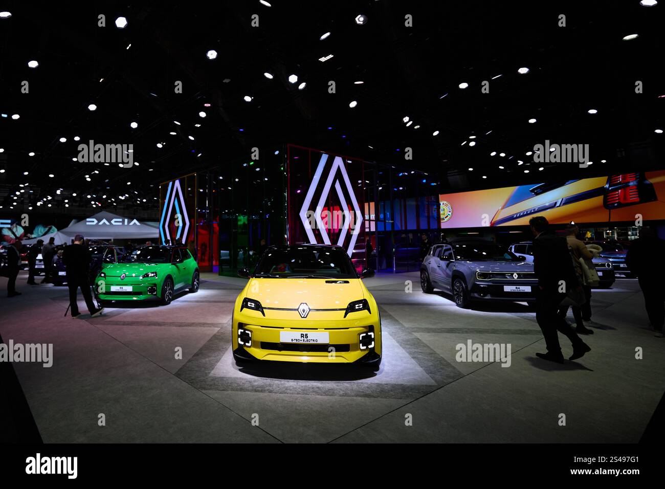 Brussels, Belgium. 10th Jan, 2025. The Renault booth is seen at the ...