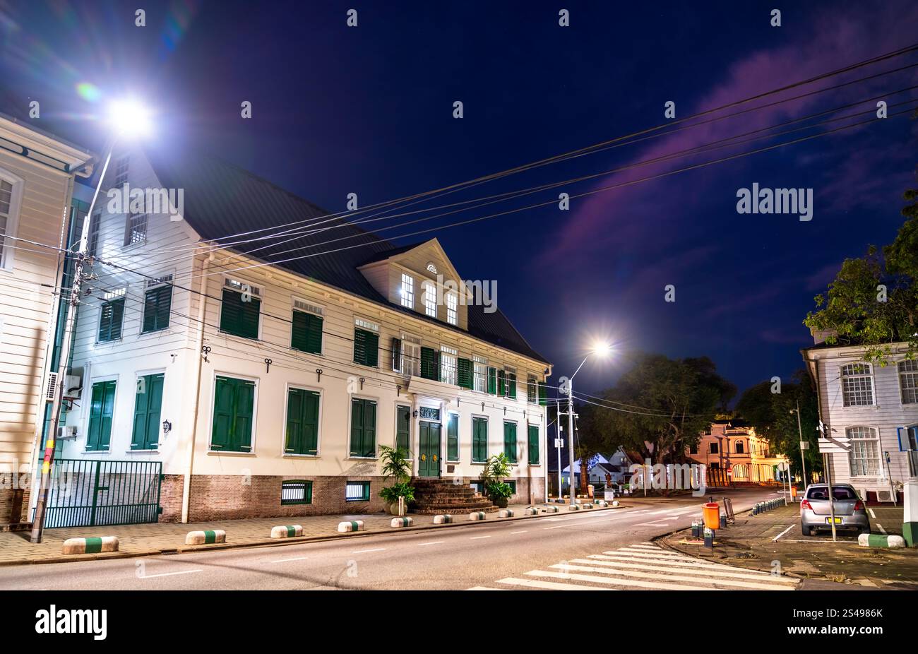 Historic building of National Assembly in Paramaribo, the capital of ...