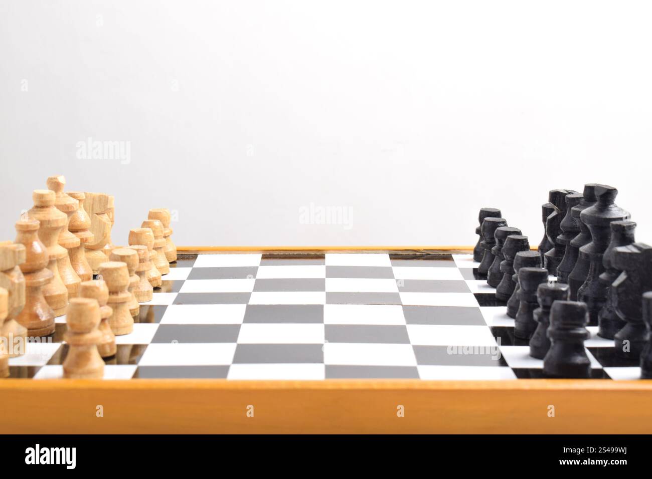 Two chess teams, Chess Game Setup, Starting Formation on chess board ...