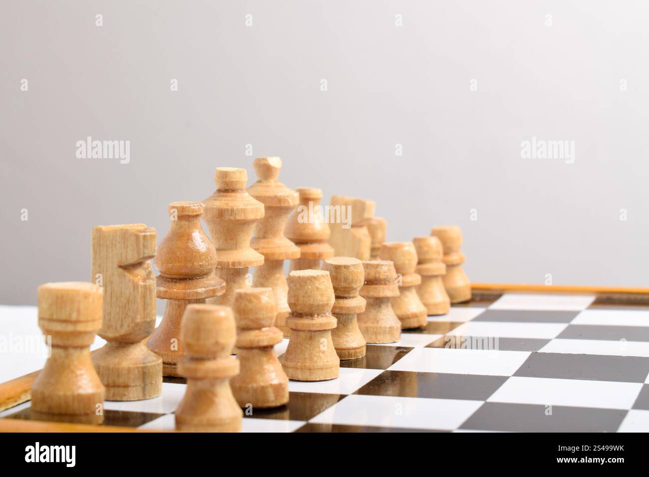 White Chess, Chess Game Setup, Starting Formation on chess board ...