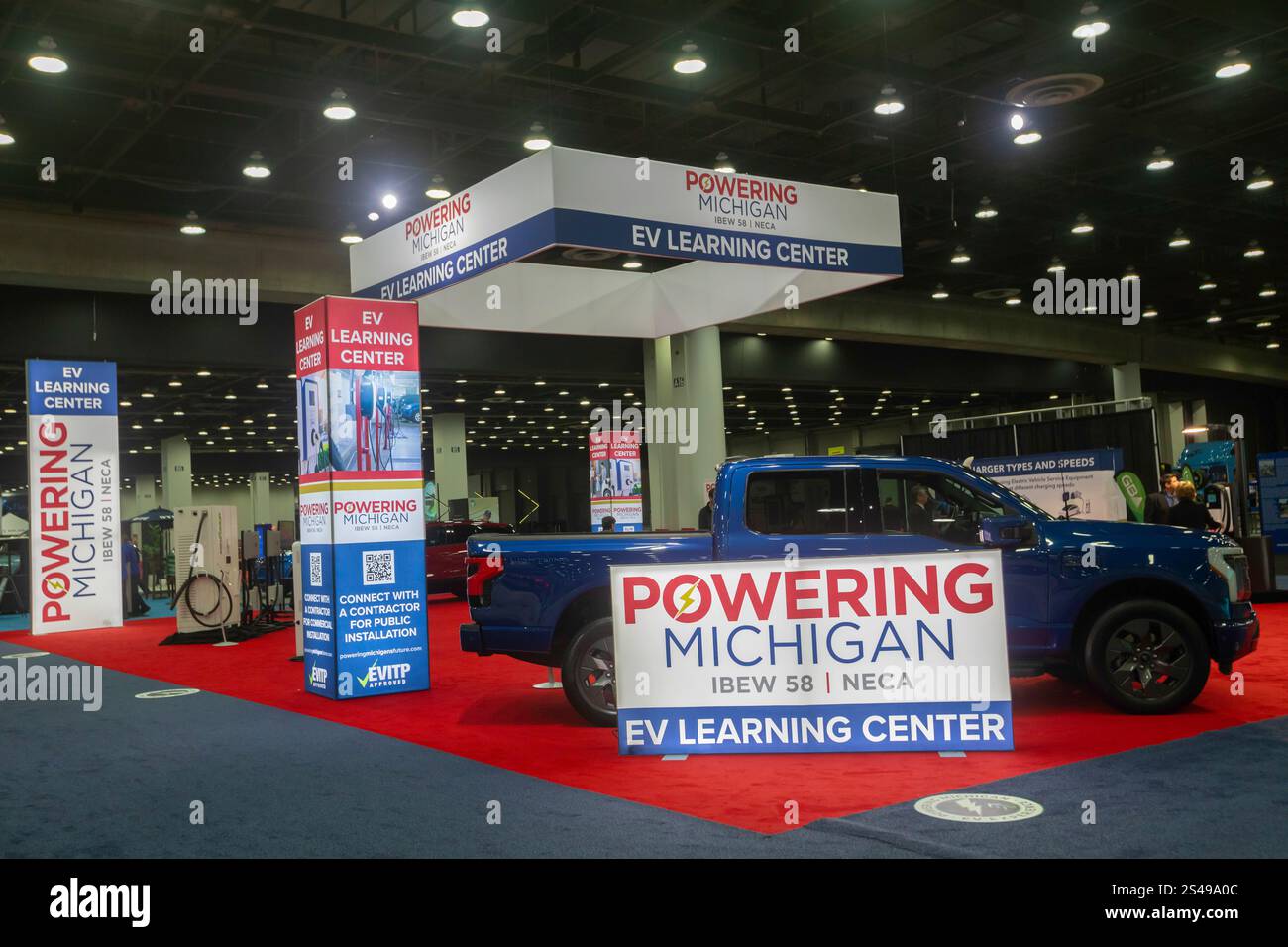 Detroit, Michigan, USA. 10th Jan, 2025. The electric workers union's EV ...