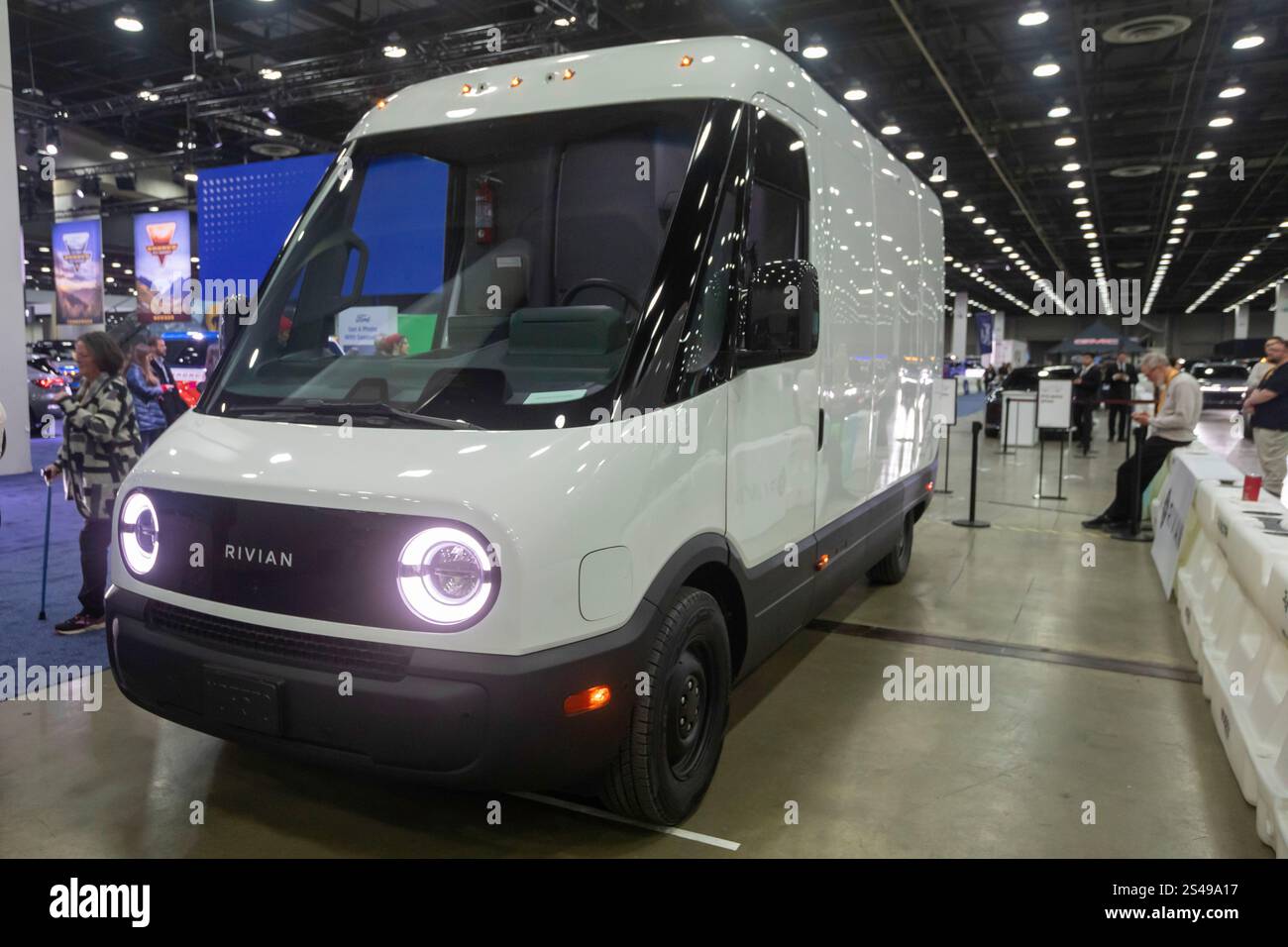 Detroit, Michigan, USA. 10th Jan, 2025. The Rivian RCV commercial van ...