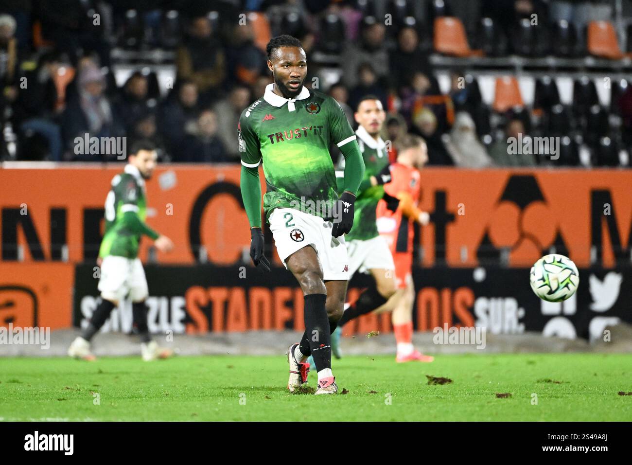 02 Blondon MEYAPYA (red) during the Ligue 2 BKT match between Laval and ...