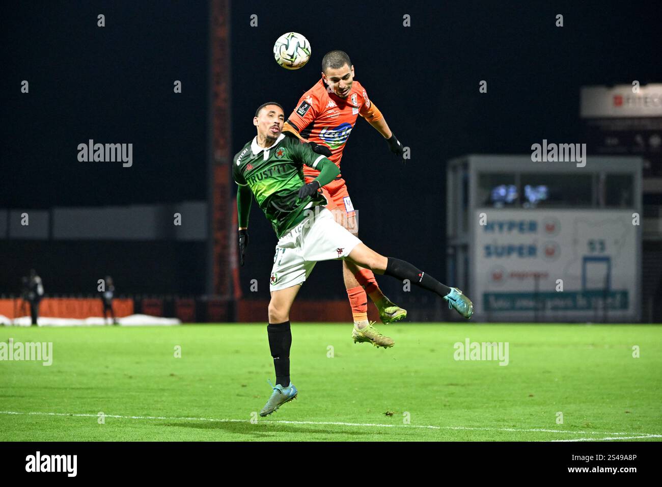 97 Samuel RENEL (red) - 20 Amin CHERNI (slmfc) during the Ligue 2 BKT ...