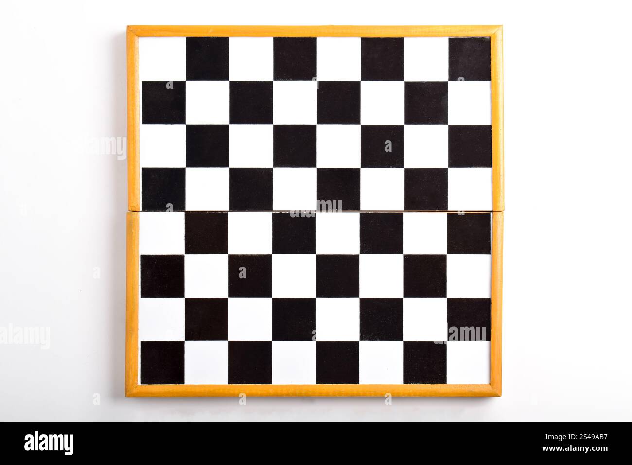 Chess board isolated on white background with clipping path. Wooden ...
