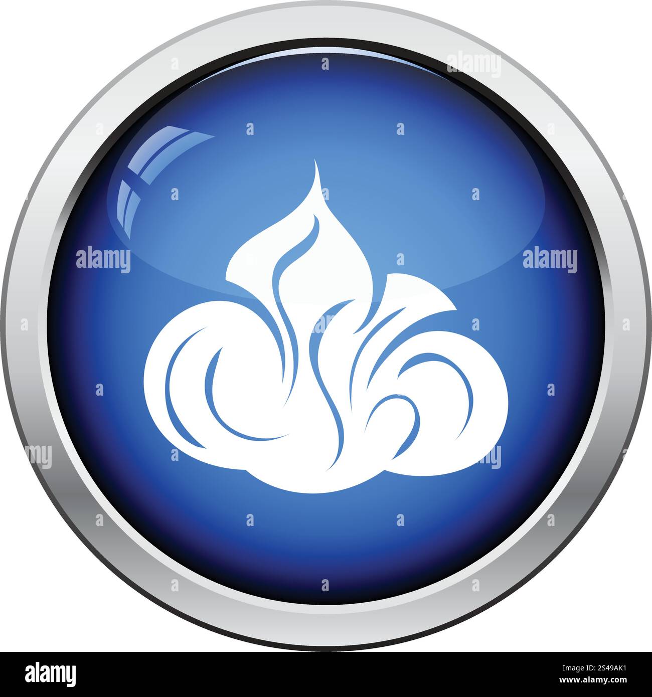 Shaving foam icon. Glossy button design. Vector illustration Stock ...