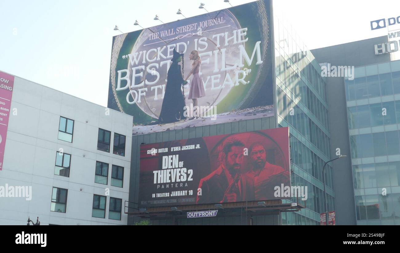 Los Angeles, California, USA 10th January 2025 Wicked Billboard with ...