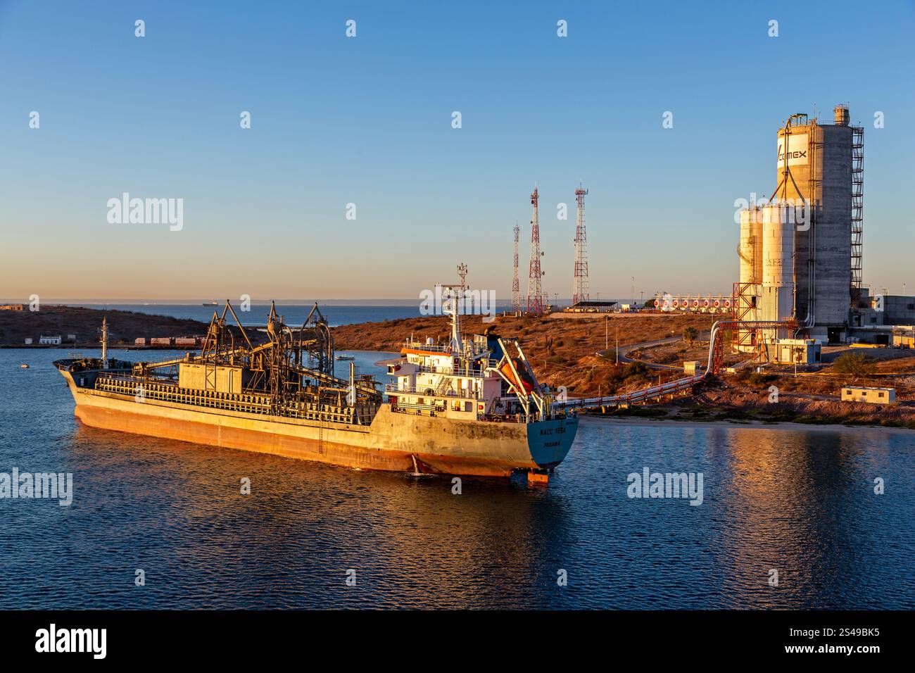 Nacc Vega cement ship, Port of Pichilingue, La Paz, Baja California Sur ...