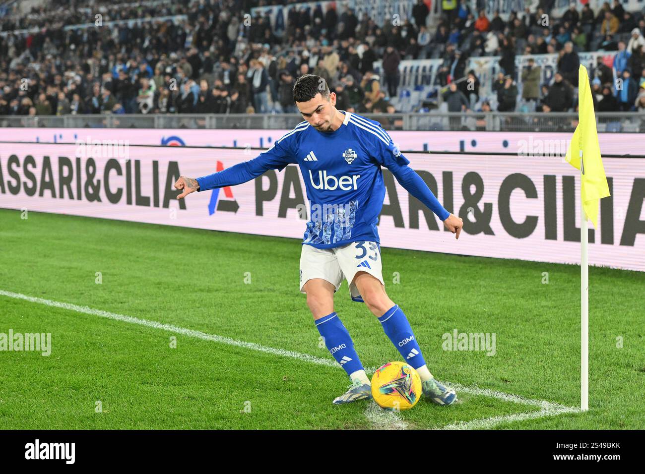 Olimpico Stadium, Rome, Italy - Lucas Da Cunha of Como during Serie A Enilive Football Match ...