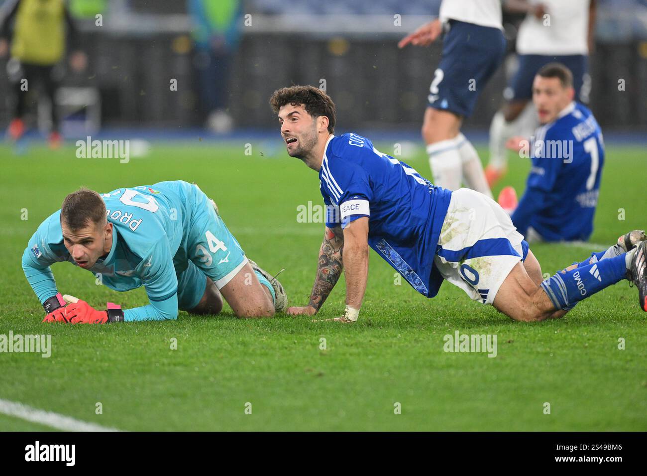 Olimpico Stadium, Rome, Italy - Patrick Cutrone of Como celebrates with ...