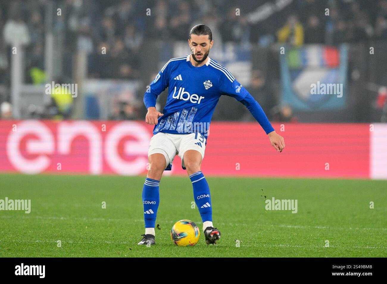 Olimpico Stadium, Rome, Italy - Alberto Dossena of Como runs with the ...