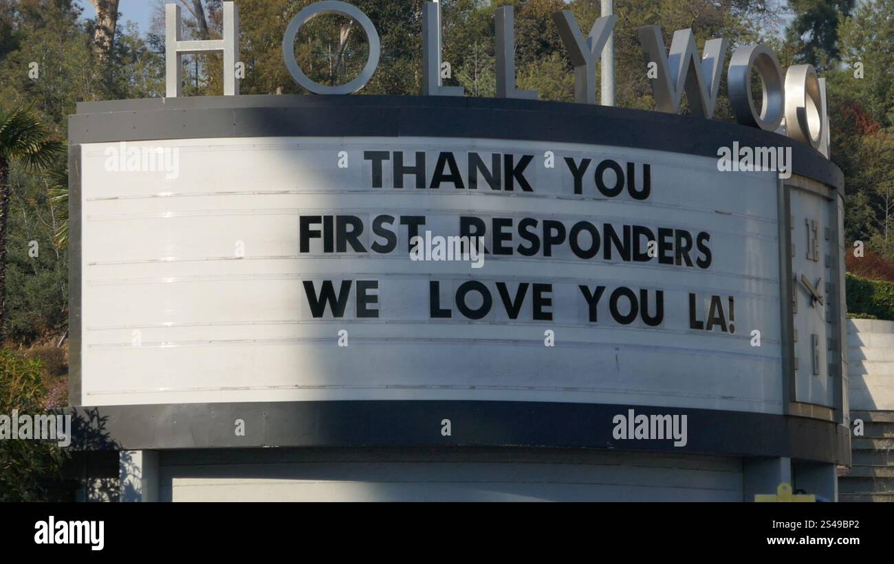 Thank you first responders we love you la hi-res stock photography and ...