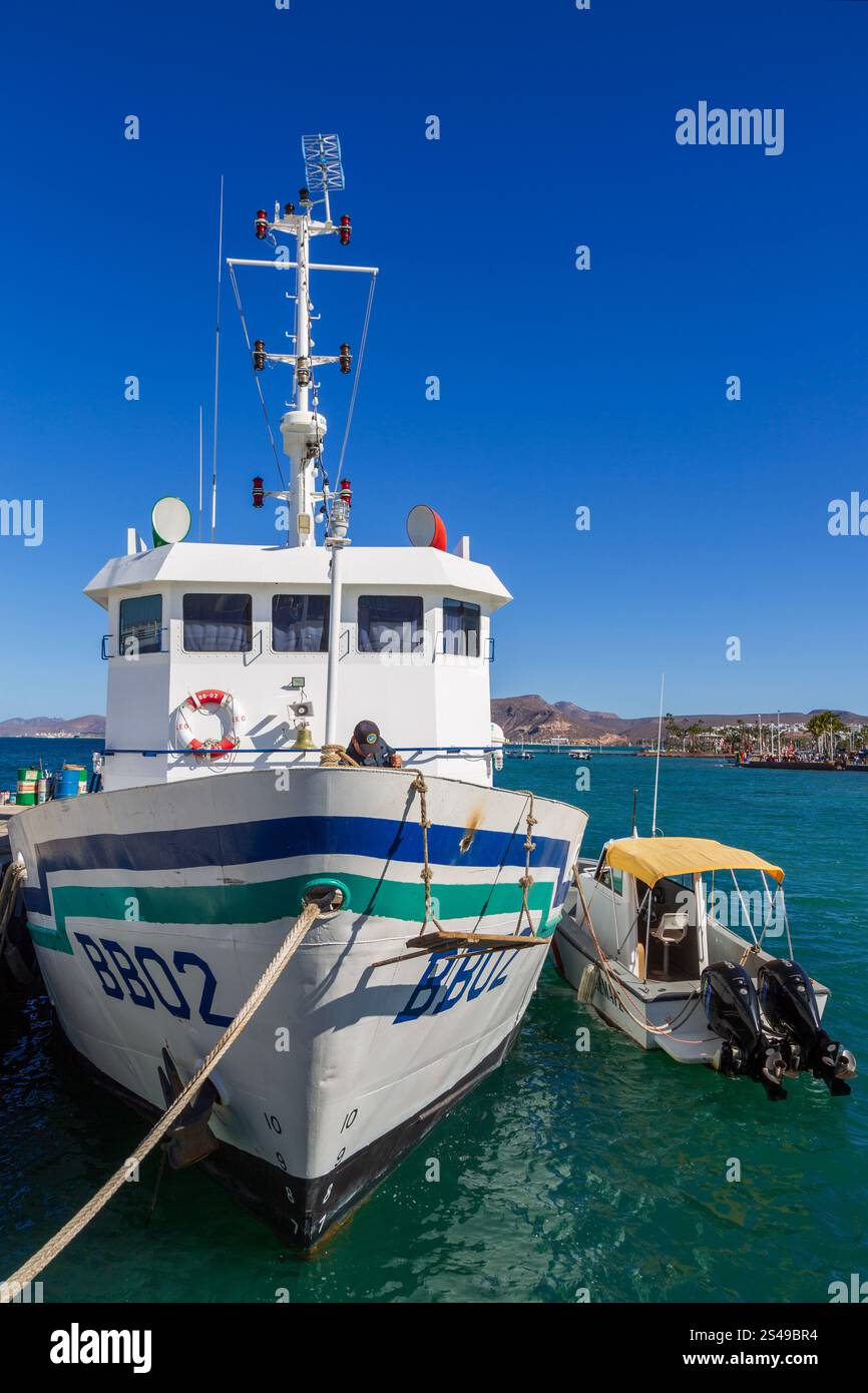 Naval vessel, Malecon Pier, La Paz, Baja California Sur, Mexico Stock ...
